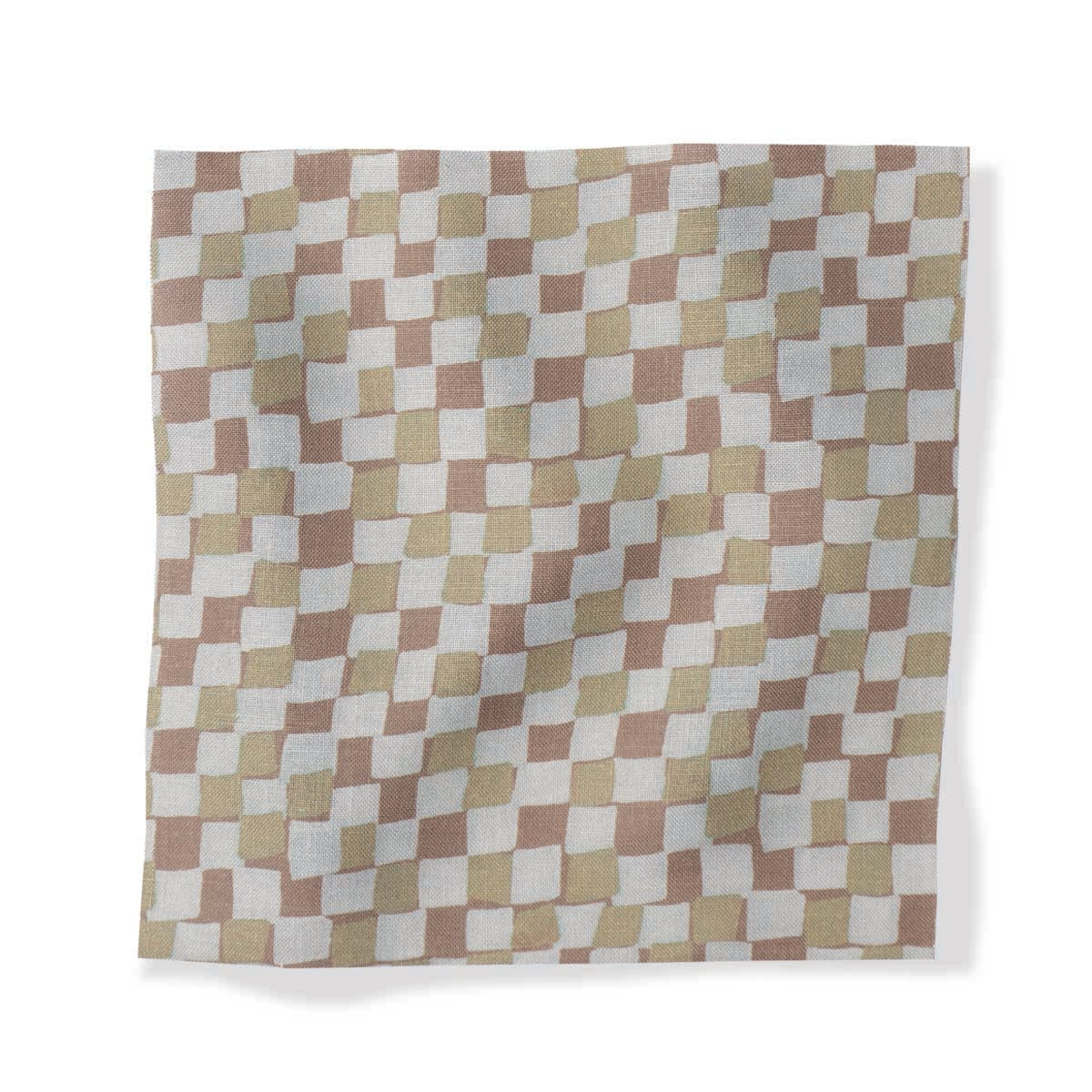 Checker in Clay Fabric Sample – Kelly Ventura Design
