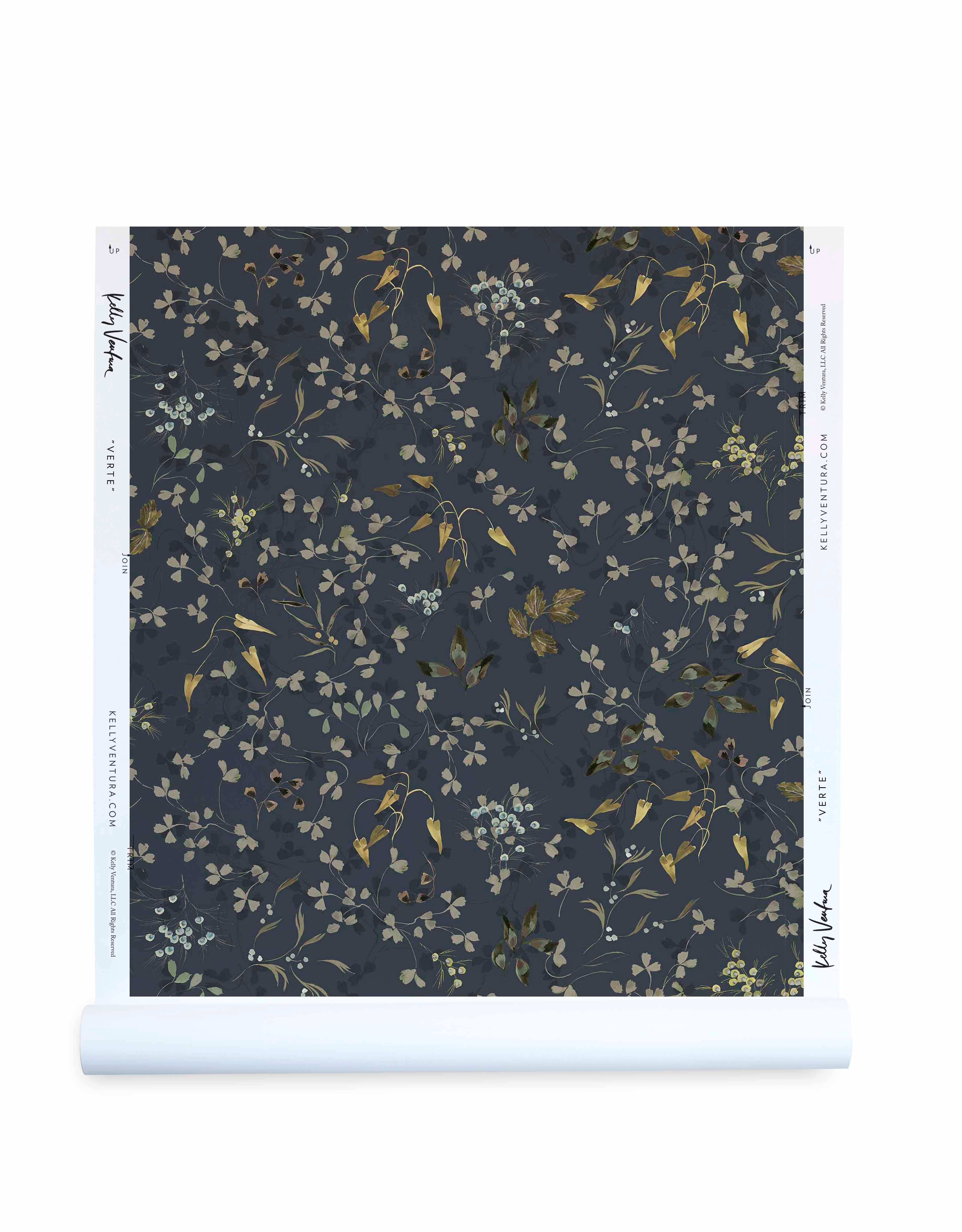 Verte in Dusk Wallpaper – Kelly Ventura Design