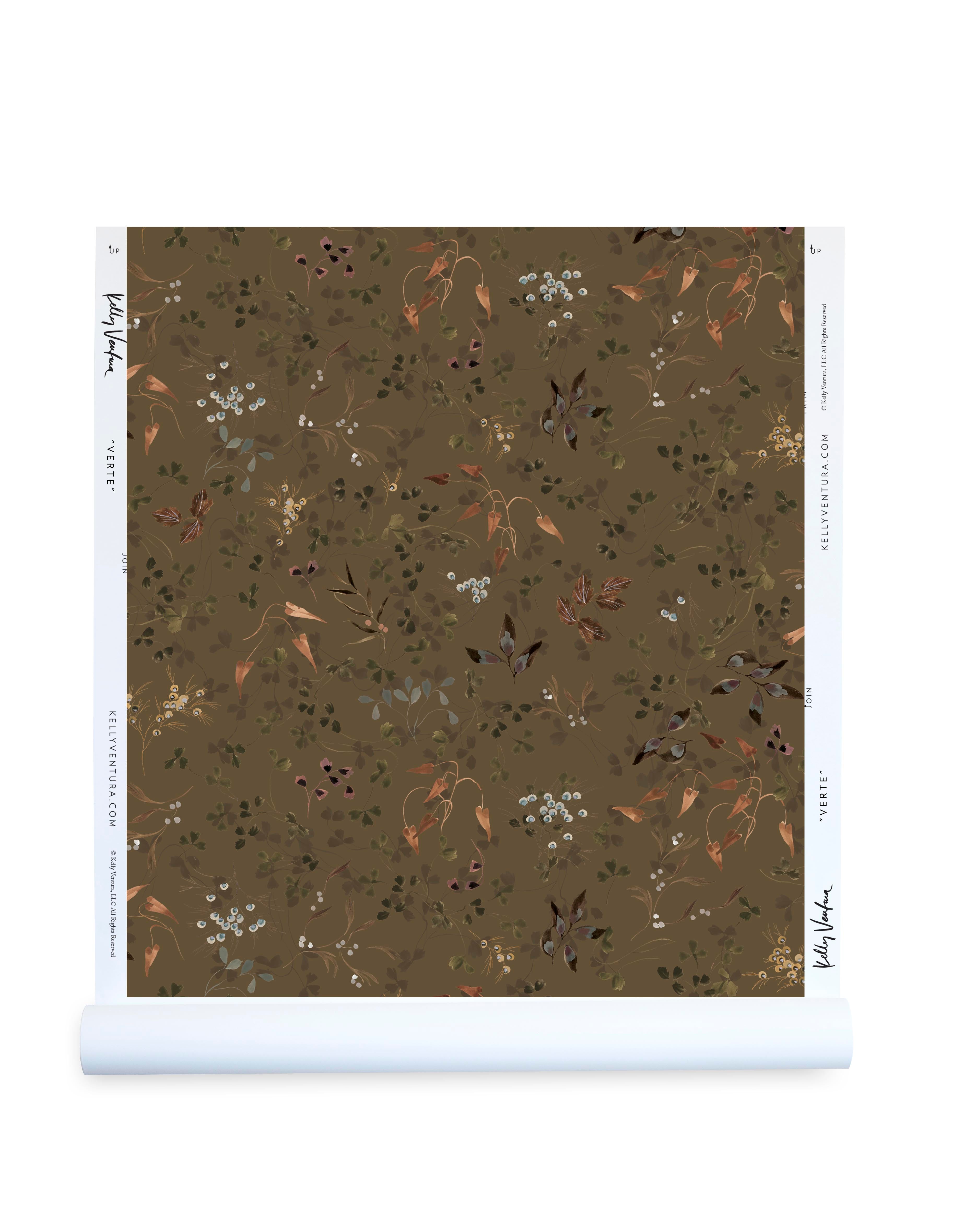 Verte in Fennel Wallpaper – Kelly Ventura Design